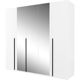 Drehtürenschrank Helvetia "Violla" Schränke Gr. B/H/T: 225 cm x 210 cm x 59 cm, weiss/weiss, 5 St., weiß (weiß, weiß) Drehtürenschränke