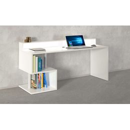 Schreibtisch Tecnos "ESSE" Tische Gr. B/H/T: 180 cm x 92,5 cm x 60 cm, weiß (weiß hochglanz) Schreibtische