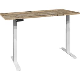 Mäusbacher Schreibtisch MÄUSBACHER "Big System Office" Tische Gr. B: 140 cm, weiß (weiß matt, drift wood, wood) Schreibtische