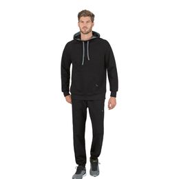 Jogginganzug TRIGEMA "TRIGEMA aus Biobaumwolle" Gr. XXXL, schwarz Herren Sportanzüge Trainingsanzüge