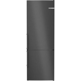Serie 4 KGN49OXBT Freistehende Kühl-Gefrier-Kombination mit Gefrierbereich unten, 203 x 70 cm, Edelstahl schwarz - Bosch