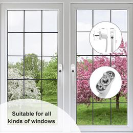 VINGO - Fenstergriff Abschließbar Weiß Aluminium Fensterschloss inkl. 24 Schlüssel Kindersicherung Fenstersicherung Türsicherung mit Schloss in