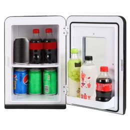 HENGDA - Mini Kühlschrank 2in1 Kühlbox 15 Liter Kühl und Heizfunktion Tragbarer ac dc 220-240V/12V Steckdose und Zigarettenanzünder Warmhaltebox