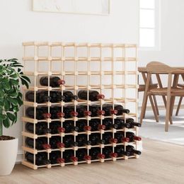 Prolenta Premium - Weinregal für 72 Flaschen 90,5x23x90,5 cm - Braun