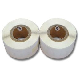 2x Etiketten-Rolle 28mm x 89mm (130 Etiketten) Ersatz für Dymo 99010 für Etiketten-Drucker - vhbw