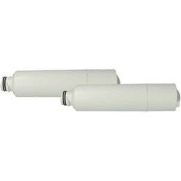 2x Wasserfilter Filterkartusche Filter kompatibel mit Samsung RF25HMEDBWW, RF26HFENDSR, RF26J7500BC, RF26J7500SR Side-by-Side Kühlschrank - vhbw