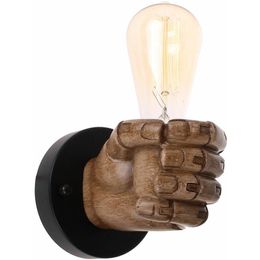 Retro Industrielle Wandlampe Antike Faust Wandleuchte E27 Rechte Hand Lampe für Korridor Schlafzimmer Café