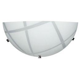 Iperbriko - Applikation weiße Glasplatte Chrom Haken 30x10xh.15 cm
