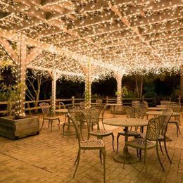 Lichterkette Karneval Hochzeit Outdoor Indoor Gartenbeleuchtung -100m 600 Leds - Minkurow