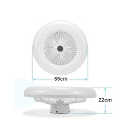 VINGO - Deckenventilator Led mit Beleuchtung Fan mit Fernbedienung Fernbedienung Timer Dimmbar Lüfter Moderne - Weiß