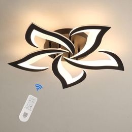 40W LED-Deckenlampe schwarz mit Fernbedienung und Anwendung Moderner Kronleuchter für Wohnzimmer Schlafzimmer Zuhause Elegante Innendekoration