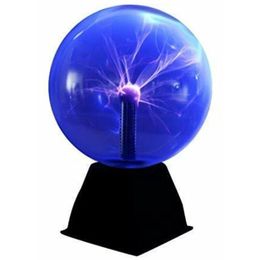 Goeco - Plasmakugel Plasma ball, 5 Zoll Magic Plasmalampe, Globe Statische Lampe Touch Sound Sensitive Plasma Ball, 220V Blaulicht