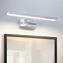 Led Spiegelleuchte Bad Spiegellampe - Badleuchte Wand Wandlampe Badezimmer Wasserdicht IP44 Wandleuchte Chrom Modern Neutralweiß 4000K Badlampe