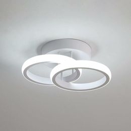 Aiskdan - Moderne LED-Deckenleuchte 19W - Leistungsstarke Beleuchtung 2000LM, rundes Design für Flur, Schlafzimmer, Badezimmer, Küche und Wohnzimmer