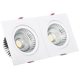 LEDKIA LED-Downlight Strahler 10W Rechteckig Doppelt New Madison Schnitt 165x75 mm Neutrales Weiß 4000K - 4500K 24°55 mm