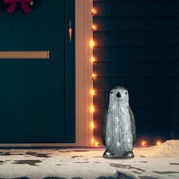 LED-Weihnachtsfigur,Outdoor-Lichterketten,Weihnachtsschmuck/Weihnachtsdekoration Pinguin Acryl Indoor und Outdoor 30 cm CIW64404 MAISONCHIC