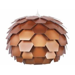 Beliani - Hängeleuchte Kupfer Blumenform Zapfen großer Schirm Kinderzimmer Beleuchtung Modernes Design - Kupfer