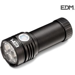 Edm - linterna led flashlight 3 leds osram 30W 3300lm recargable.