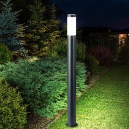 etc-shop - Außen Steh Leuchte anthrazit Garten Weg Beleuchtung Terrassen Lampe im Set inkl. led Leuchtmittel