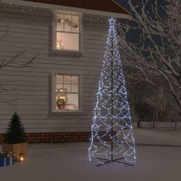 LED-Weihnachtsbaum,Outdoor-Lichterketten,Weihnachtsschmuck/Weihnachtsdekoration Kegelform Kaltweiß 1400 LEDs 160x500 cm CIW70033 MAISONCHIC