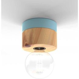 Almut Von Wildheim - Deckenlampe aus Zirbe Holz skandinavisches Design 0239 almut - Pastellblau