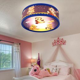 etc-shop - Kinderlampe Deckenleuchte led Kinderzimmerlampe Tiere bunt, 5,5W 470lm warmweiß, DxH 28 x 11 cm