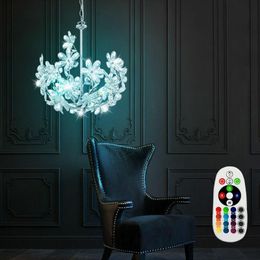 etc-shop - rgb led Hänge Leuchte Blumen Decken Lampe Farbwechsel Beleuchtung