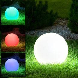 etc-shop Kugellampe Steckleuchte Garten Kugelleuchte led Fernbedienung Solarkugel für Außen 30 cm, cct dimmbar, 1x Smart Home rgb led 10W 750Lm, DxH 30x45 cm