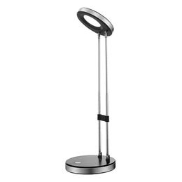 etc-shop - Tischleuchte led Stehlampe Schreibtisch Lampe Strahler höhenverstellbar, Metall, Chrom, schwarz gefärbt, 3 Watt, 170 Lumen, h 22,5-35,5 cm