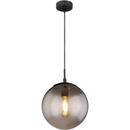 etc-shop Kugel Design Decken Pendel Leuchte rauch Wohn Zimmer Beleuchtung Glas Lampe