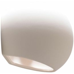 etc-shop - Wandleuchte Innen modern Wandlampe weiß Wohnraumlampe indirektes Licht, Keramik weiß up down, 1x E27, LxHxT 14,5x17,5x14 cm