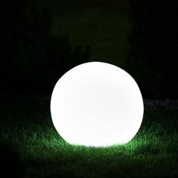 etc-shop Außen Leuchte Garten Steck Kugel Lampe Erdspieß im Set inklusive 10 Watt led Leuchtmittel