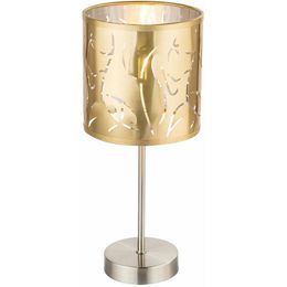 etc-shop Tisch Leuchte Wohn Schlaf Zimmer Dekor Lese Nacht Licht Lampe gold im Set inkl. led Leuchtmittel