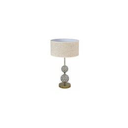 Fabrilamp - Beatia1xe27 Leder Tischlampe Beige Schirm 35d