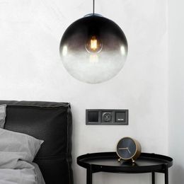 etc-shop - Kugel Design Decken Pendel Leuchte rauch Wohn Zimmer Beleuchtung Glas Lampe