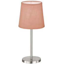 etc-shop Tischleuchte Beistelllampe Nachttischlampe Schreibtischlampe Rose Chrom h 30 cm