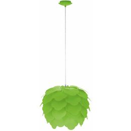 etc-shop Design Pendel Hänge Lampe grün Blüten steckbar im Set inkl. 10 Watt LED-Leuchtmittel