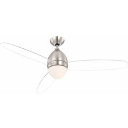 etc-shop Decken Lampe Ventilator Farbwechsel Glas Kühler einstellbar im Set inkl. rgb led Leuchtmittel
