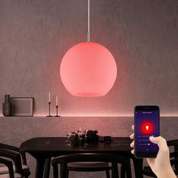 etc-shop Smart Home Decken Leuchte Kugel Hänge Lampe dimmbar Alexa Google im Set inkl. rgb led Leuchtmittel