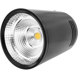 COB-LED-Strahler 5 w 220 vac 3000 k von 75 mm in schwarzer Farbe - Cablemarkt