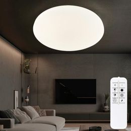 etc-shop Smart led Decken Leuchte Sternen Effekt Tageslicht Lampe Wohn Zimmer Beleuchtung Fernbedienung rund