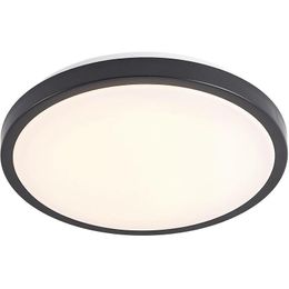 LINDBY - Villum LED-Deckenleuchte, rund, 35 cm - Schwarz matt, weiß