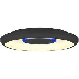 LINDBY - Smart Lynden LED-Deckenlampe ø 38cm schwarz rgb Tuya - weiß, Schwarz