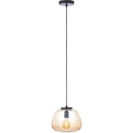 Brilliant - Lampe Kaizen Pendelleuchte 25cm amber-bernstein/schwarz matt Metall/Kunststoff braun 1x A60, E27, 40 w - braun