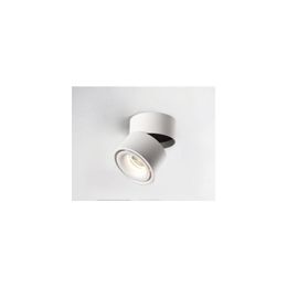 12 w 6000 k Aufbau-Deckenstrahler, schwenkbares faltbares Downlight, nordische Kleidungswand-Hintergrundwand, blendfreie Leuchte (Color : White)