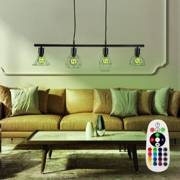 etc-shop - Pendel Decken Lampe fernbedienung Käfig Hänge Leuchte dimmbar im Set inkl. rgb led Leuchtmittel