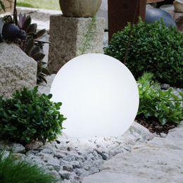 Globo - led Solar Außen Steck Leuchte Garten Weg Beleuchtung Terrassen Kugel Lampe weiß 3377-16