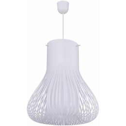 etc-shop Deckenlampe Wohnzimmer hängend Lampe Skandinavisch Hängeleuchte Hängeleuchte weiss, Birnenform, 1x E27, DxH 35x139 cm