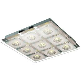 Italux Declan - Moderne LED Flush Deckenleuchte Chrom, Weiß, Warmweiß 3000K 2880lm