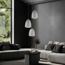 etc-shop - Pendel Hänge Leuchte Esszimmer Decken Lampe titan farben im Set inklusive led Leuchtmittel